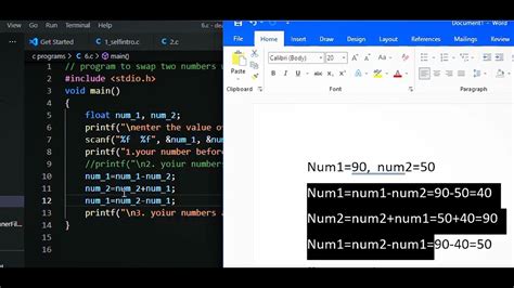 6 c program to swap two number without using third variable full logic explained in hindi
