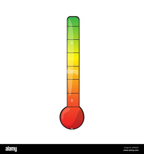Thermomètre à indicateur de dessin animé Indicateur de niveau bonne