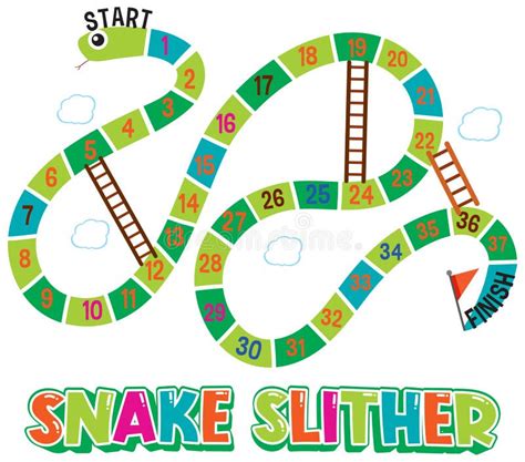 Snake Ladder Vector Stock Illustrations 231 Snake Ladder Vector Stock