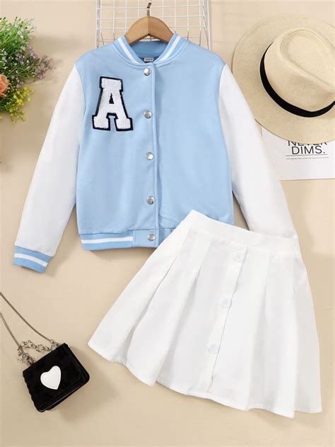 Blue Casual Collar Long Sleeve Colorblock Letter Embellished Slight