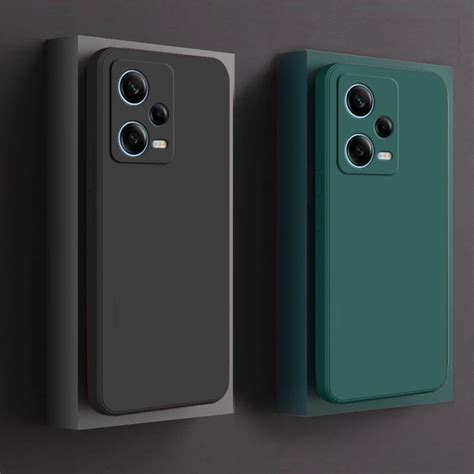 Funda Cuadrada De Silicona L Quida Para Tel Fono Carcasa Trasera Suave