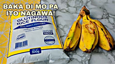 GAWIN MO ITO SA 1 CUP GLUTINOUS RICE AT SABA MASARAP NA RECIPE