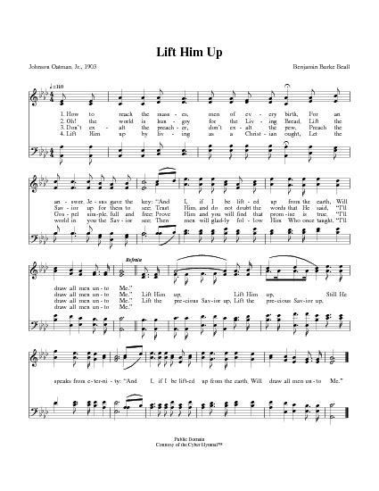 Lift Him Up Hymnary Org