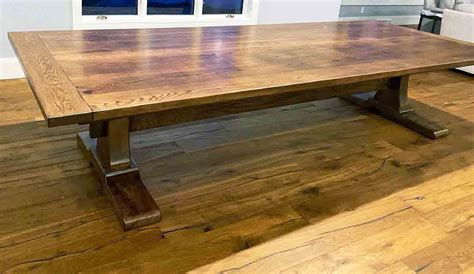 Custom Built Dining Table In Java Gel Stain General Finishes Design