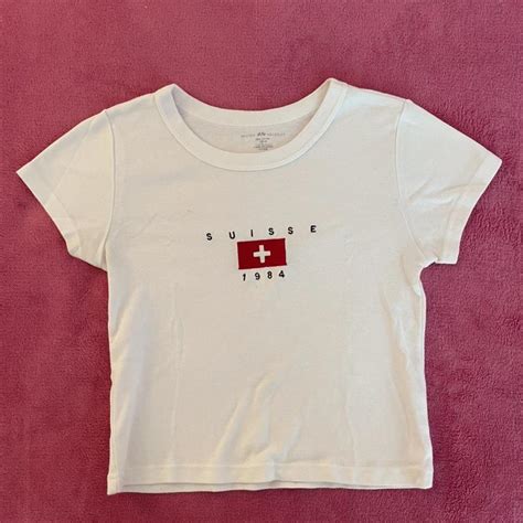 Brandy Melville Ashlyn Suisse Top Worn Once Fits Depop
