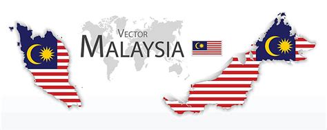 Outline Malaysia Map Nation Green Illustration Vector Nation Green