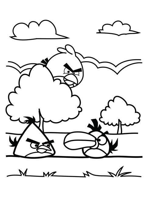 Páginas para colorear de Angry Birds Páginas de Angry Birds para imprimir