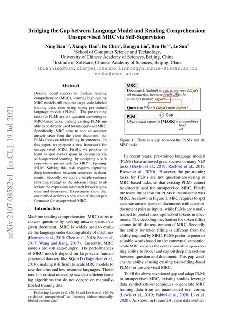 pdf bridging the gap between language model and reading comprehension unsupervised mrc via