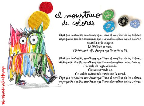 Mi Mundo sabe a Naranja Canción El Monstruo de Colores