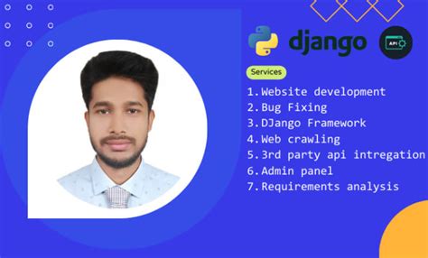develop your python django website with api by rashed293 fiverr