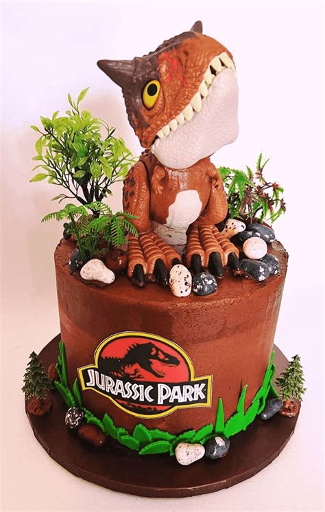 Jurassic Park Birthday Cake Ideas Images Pictures Park Birthday