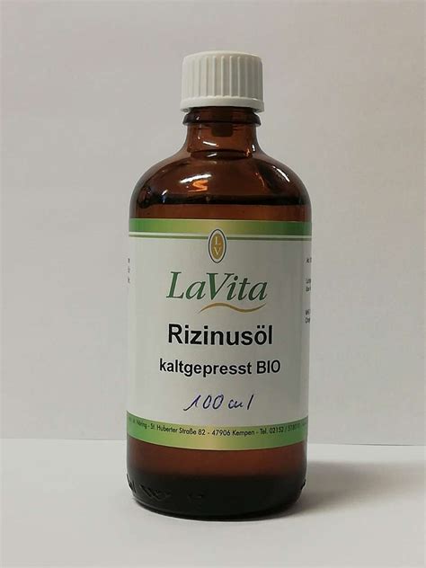 Rizinusöl kaltgepresst Bio LaVita 100ml Naturparadies Leipzig