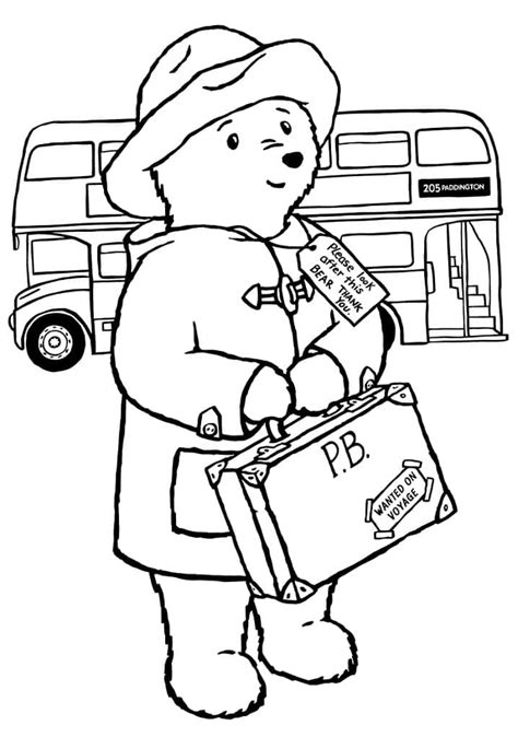 Desenhos De Paddington Dormindo Para Colorir E Imprimir Colorironline