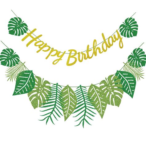Buy Hawaiian Party Happy Birthday Banner Hawaiian Party Decoration