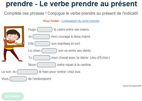evaluation conjugaison cm1 présent de l indicatif