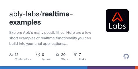 GitHub Ably Labs Realtime Examples Explore Ably S Many Possibilities