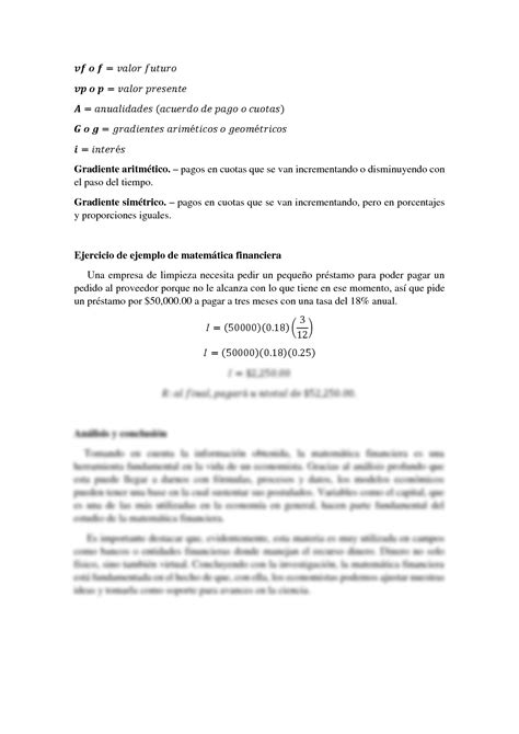 SOLUTION Fundamentos De Matem Tica Financiera Studypool