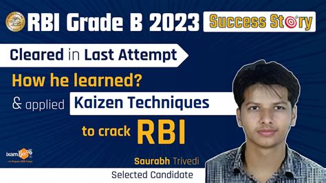 RBI Grade B 2023 Selections Know Saurabh S Journey Cleared RBI Grade