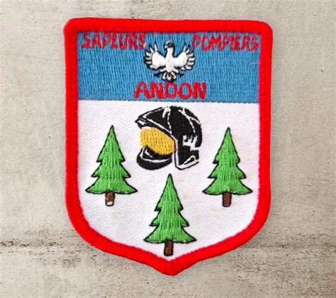ANCIEN ÉCUSSON POMPIER CIS de Andon SDIS 06 Sécurité Civile Patch