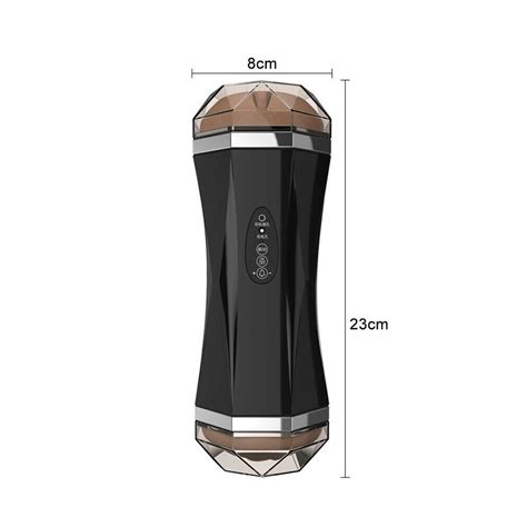Fekete Bőrszínű 23x8cm es Férfi kézi maszturbátor interaktív