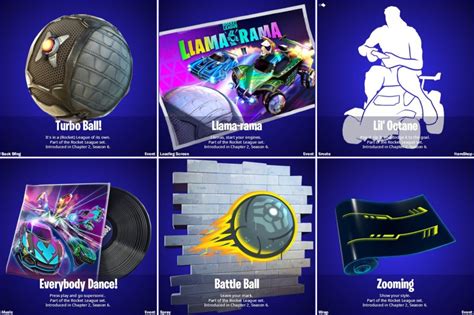 Here Are All Of The Rocket League Cosmetics Coming To Fortnite With The