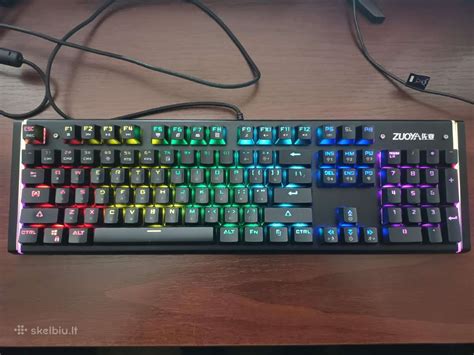 Zuoya X61 Rgb LED red switch mechaninė žaidimams Skelbiu lt