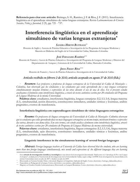 pdf linguistic interference in the simultaneous learning of several foreign languages