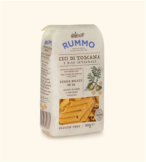 Pennette Rigate N 66 Ceci Toscana Riso Integrale Senza Glutine RUMMO