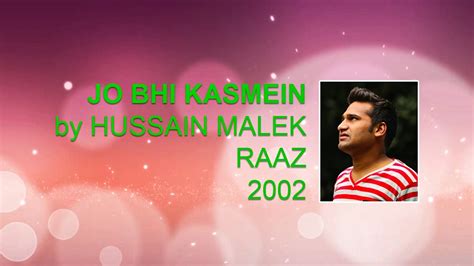 Jo Bhi Kasmein Cover By Hussain Malek Raaz Udit Narayan Alka