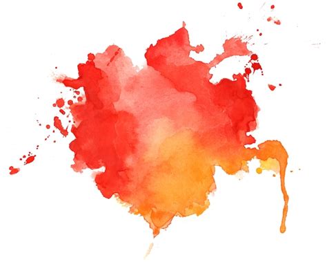 Fondo De Textura Acuarela Abstracta Rojo Y Naranja Vector Gratis
