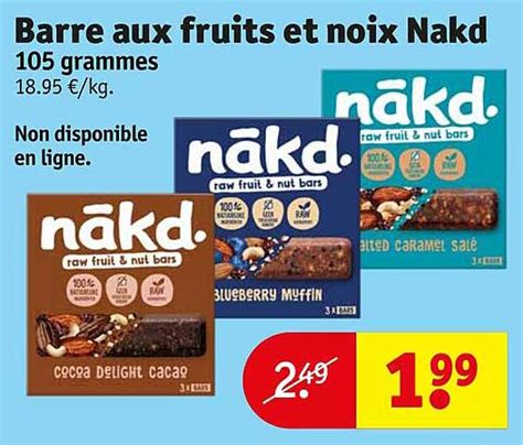 Promo Barre Aux Fruits Et Noix Nakd 105 Grammes Chez Kruidvat