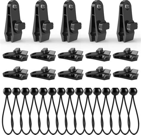 Akicderu Planenclips 40 Stück Zeltplanen Clips Tarp Clips Upgrade