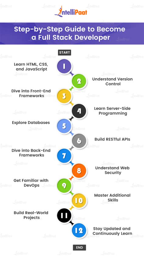 full stack developer roadmap [2024 updated] intellipaat