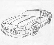 Coloriage Chevrolet Camaro dessin gratuit à imprimer