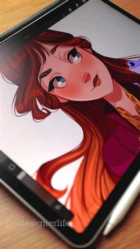 Painting My Patreon Snail Mail Sticker Anna From Frozen Tutoriales