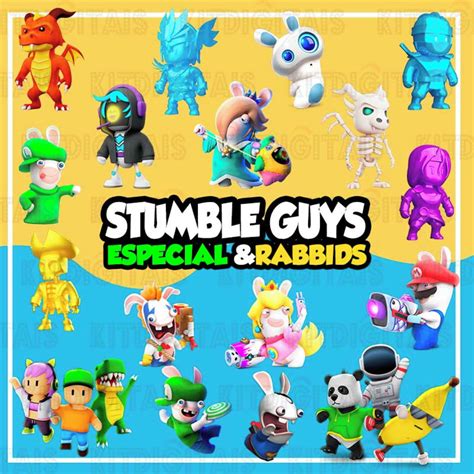 Kit Digital Stumble Guys Png Especial E Rabbids Elo