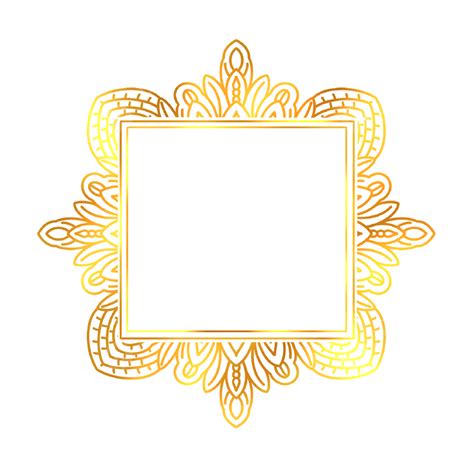 Luxury Golden Frame Frames Golden Simple PNG Transparent Clipart