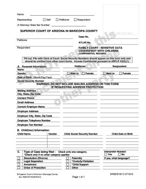 Fillable Online Name Self Representing Petitioner Respondent If