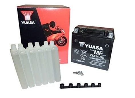 Opinión de la batería para moto Yuasa YTX14 BS Modelo de 2024