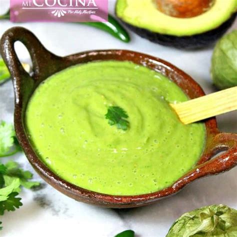 Salsa de Aguacate Cremosita Muy deliciosa y fácil de preparar