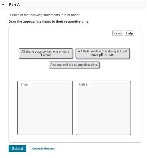 solved part a is each of the following statements true or