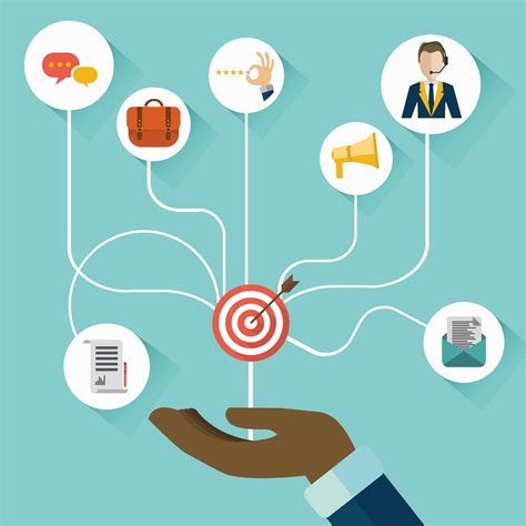 Male Hand Presenting Customer Relationship Management System For