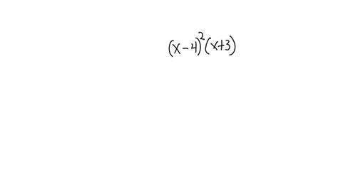 solved write an equation in factored form f a cubic polynomial function with a double root at