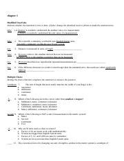 Chapter Test Reveiw Docx Chapter Modified True False Indicate