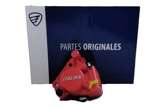 Caliper Delantero Rojo Italika Original Tc200 Negra Mate Envío gratis