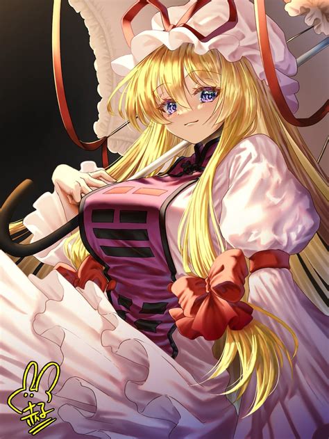 Yakumo Yukari Touhou Drawn By Utyouten Akako Danbooru