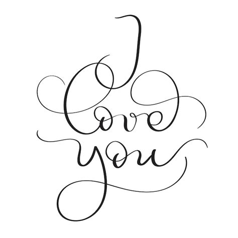Premium Vector Red Vector Valentines Day Hand Drawn Calligraphic