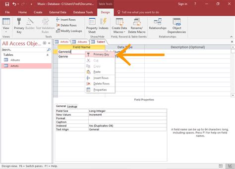 How To Create A Table In Design View In Access