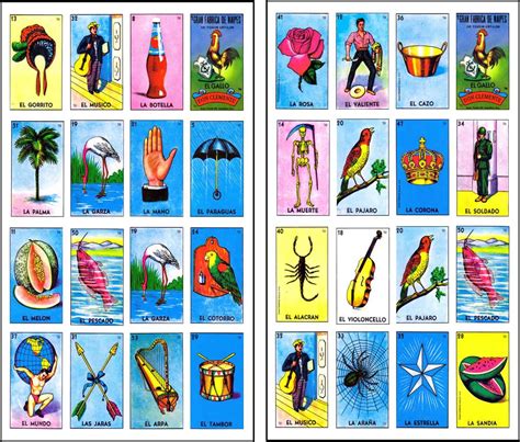 Loteria Mexicana Imprimible 100 Cartas 180 00 En Mercado Libre