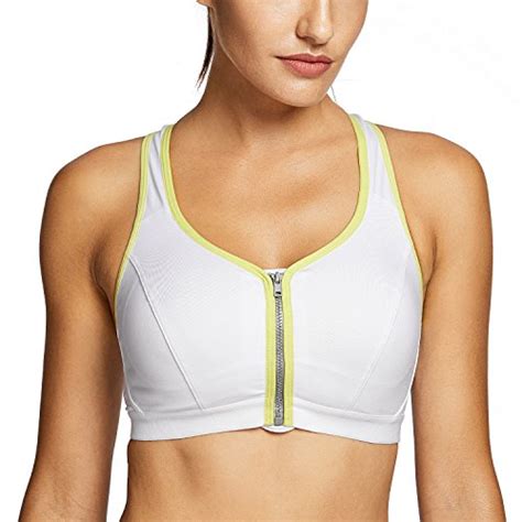 Buy SYROKAN Women S High Impact Front Zip Wirefree Supportive Sports